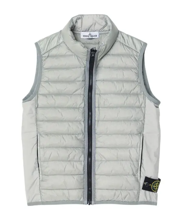 Stone Island Zip Gilet - Dusty Gray