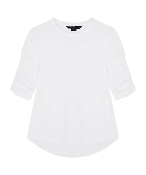 Veronica Beard Waldorf Cotton T-shirt - White