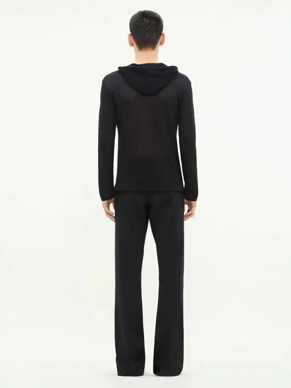 COURREGES Graphic-print Mesh Hoodie