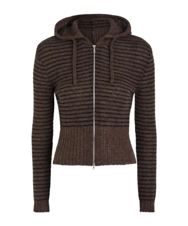 Our Legacy Compact Striped Brushed Alpaca-blend Jumper
