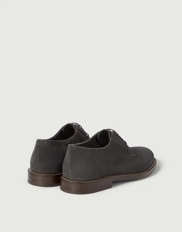 Brunello Cucinelli Reversed Calfskin Derby Shoes