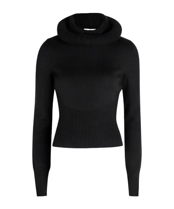 Alaïa Hooded Wool-knit Jumper