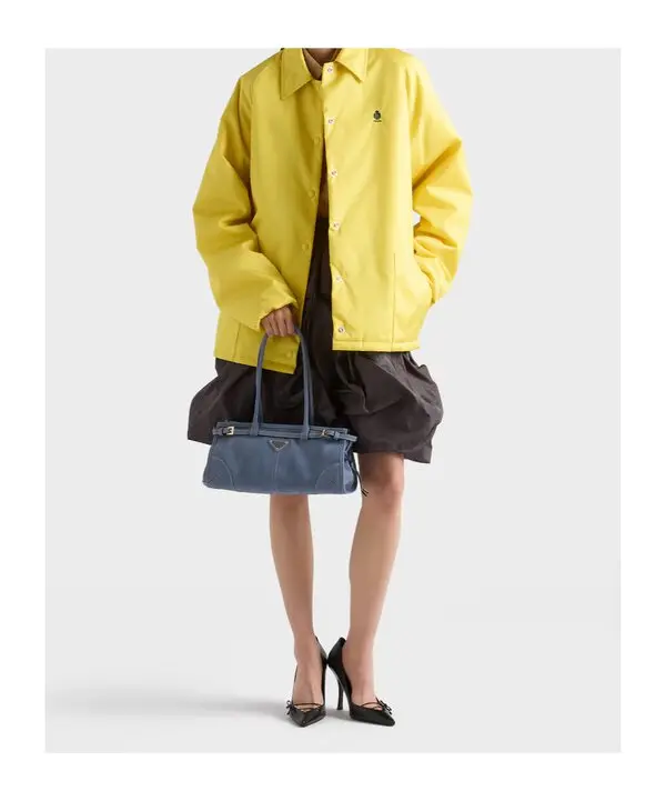 Prada Bonnie Medium Nubuck Leather Handbag