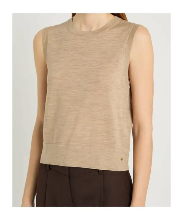 ANINE BING Moni Wool And Cashmere-blend Tank