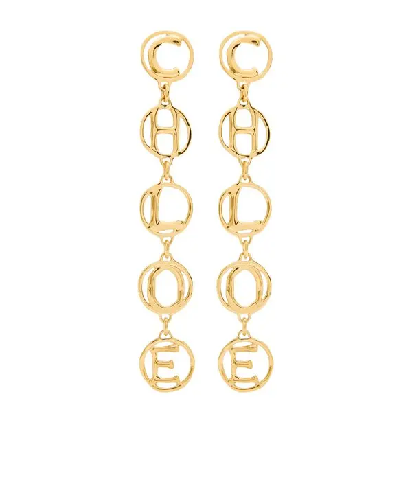 Chloé The Script Drop Earrings