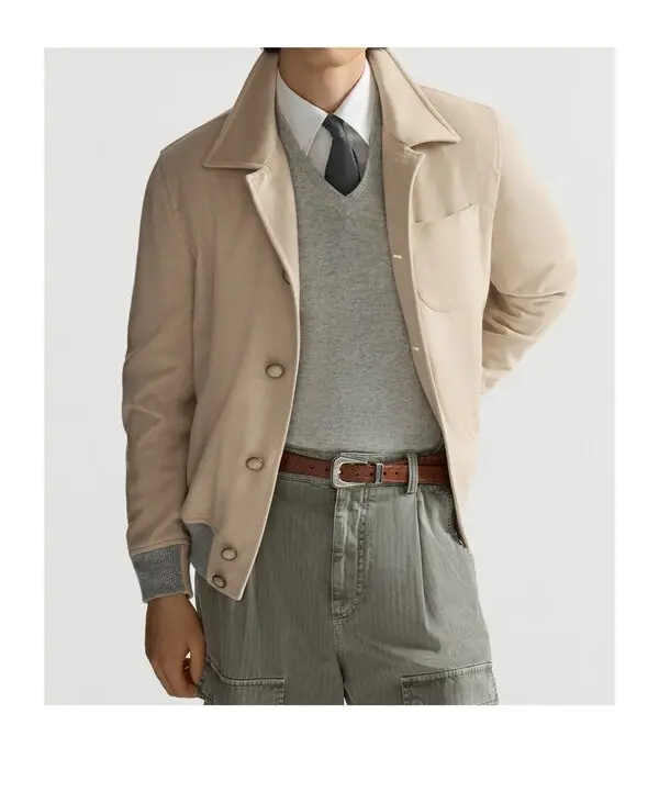 Brunello Cucinelli Lightweight Virgin-wool Cloth Shirt Jacket