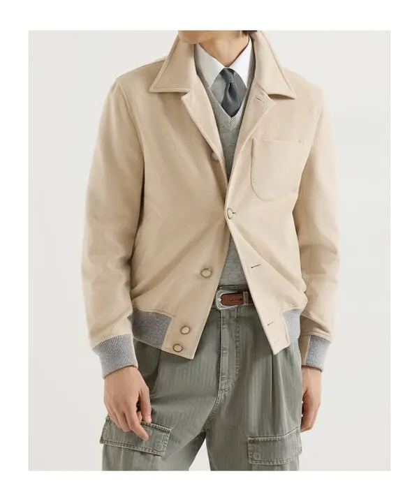 Brunello Cucinelli Lightweight Virgin-wool Cloth Shirt Jacket