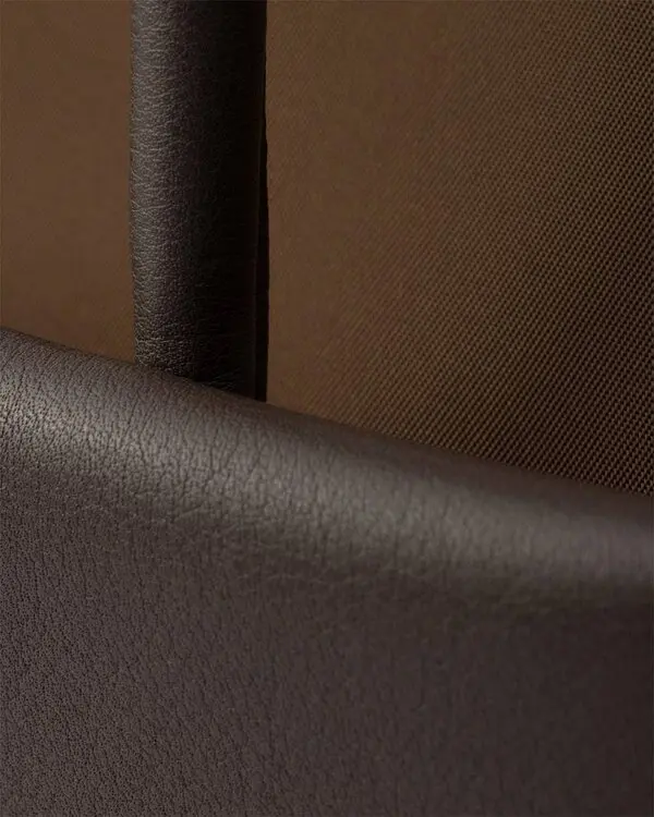Prada Passage Medium Leather Bag With Re-nylon Flap - Brown
