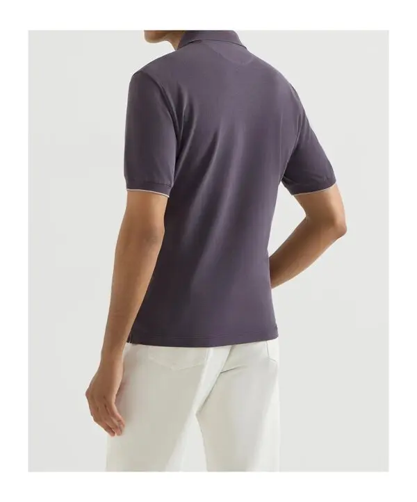 Brunello Cucinelli Cotton-piqué Polo Shirt With Logo