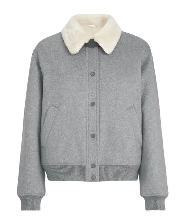 Brunello Cucinelli Cashmere And Alpaca Bomber Jacket