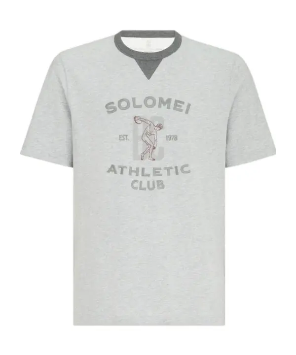 Brunello Cucinelli Cotton-jersey Crew-neck T-shirt With Print