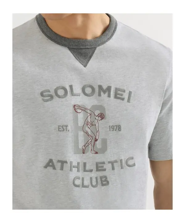 Brunello Cucinelli Cotton-jersey Crew-neck T-shirt With Print