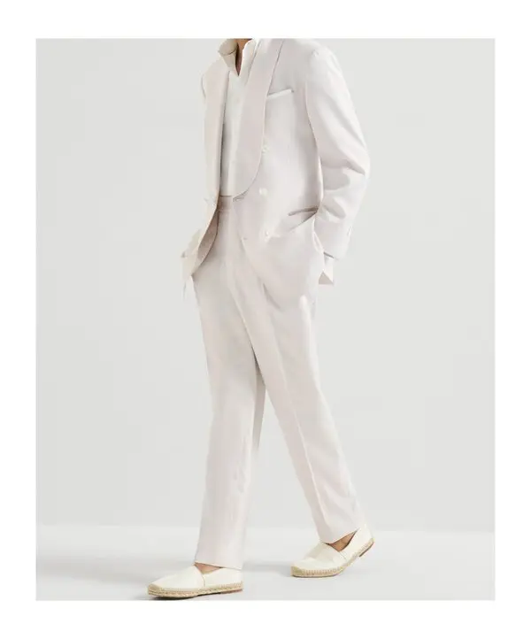 Brunello Cucinelli Long-sleeved Suit - Panama Color