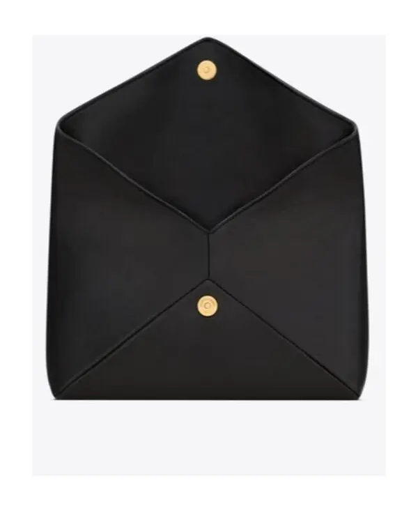 Saint Laurent Cassandre Small Envelope Pouch In Lambskin