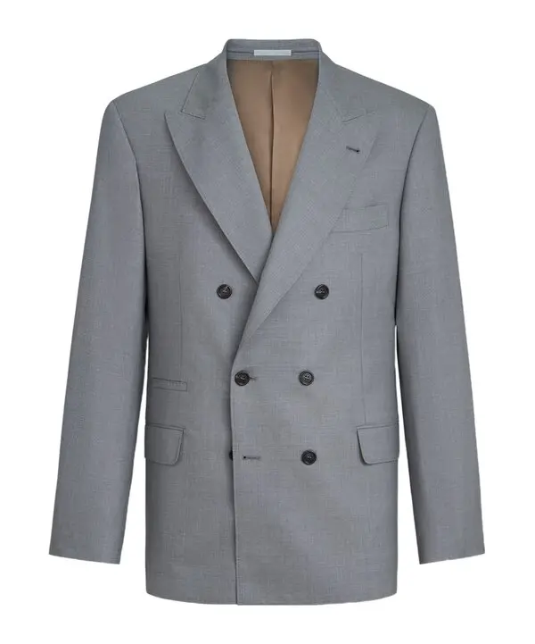 Brunello Cucinelli Virgin-wool And Silk Lightweight Hopsack One-and-a-half Breasted Blazer