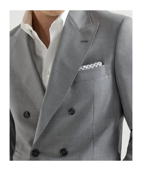 Brunello Cucinelli Virgin-wool And Silk Lightweight Hopsack One-and-a-half Breasted Blazer