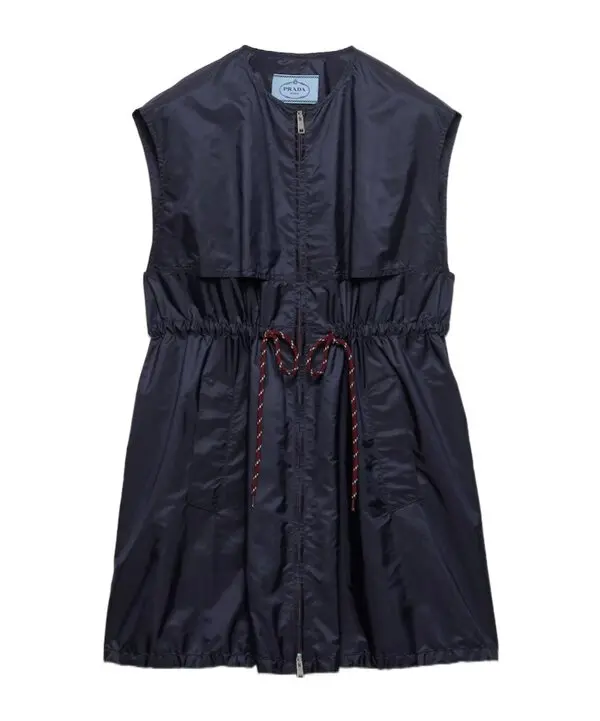 Prada Sleeveless Re-nylon Mini Dress