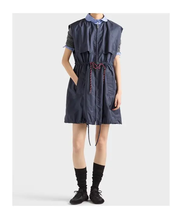Prada Sleeveless Re-nylon Mini Dress