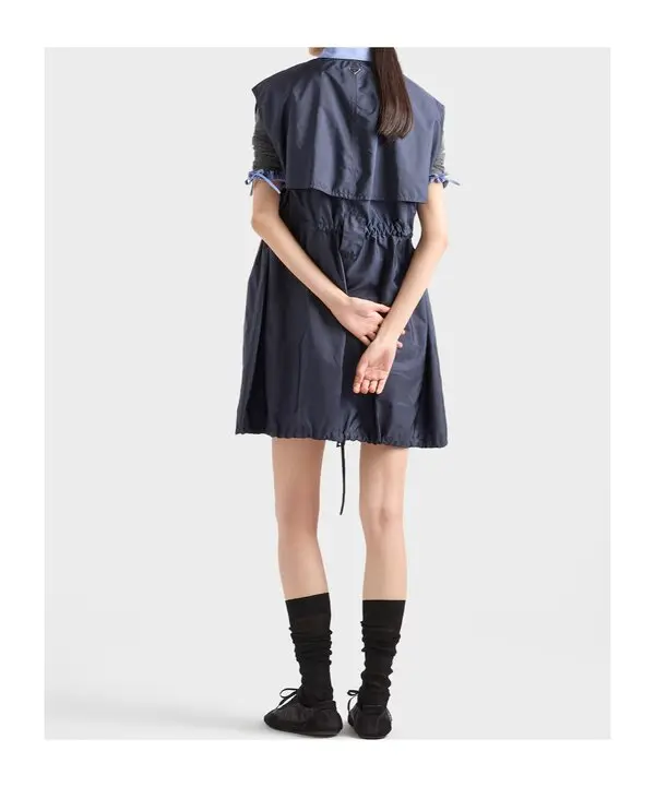 Prada Sleeveless Re-nylon Mini Dress