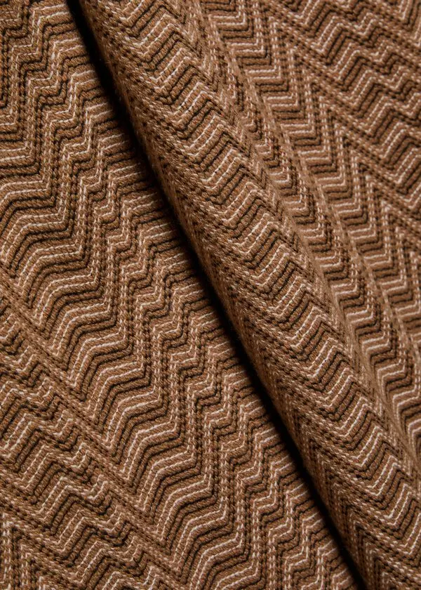 Missoni Chevron Wide-leg Wool-blend Trousers - Brown