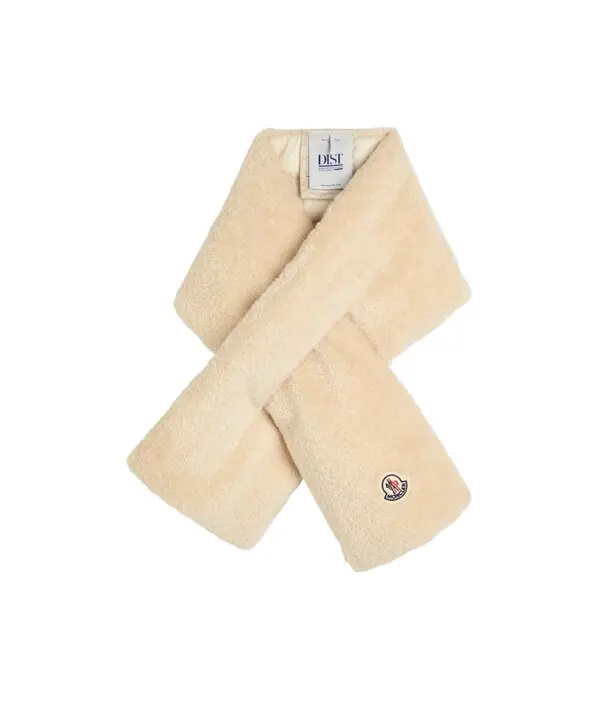 Moncler Quilted Teddy Scarf - Nude