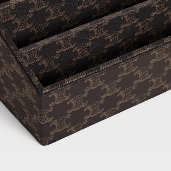 Celine Stationery Organizer In Triomphe Canvas