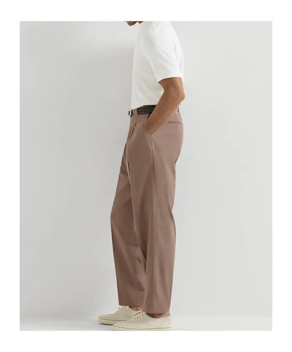 Brunello Cucinelli Cotton Crêpe Batavia Trousers With Pleat