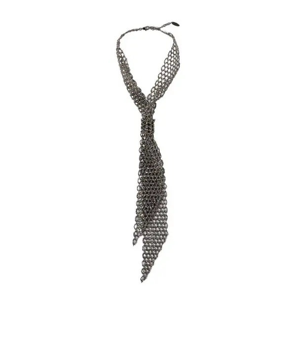 Brunello Cucinelli Sterling Silver Tie