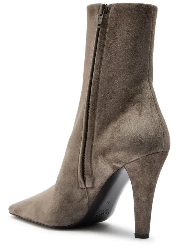 Saint Laurent Jill 95 Suede Ankle Boots