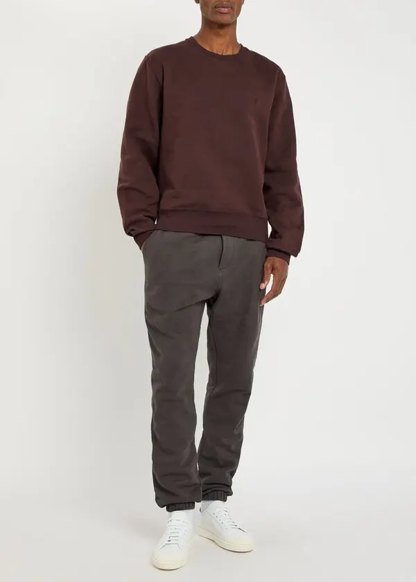 Saint Laurent Logo-embroidered Cotton Sweatshirt