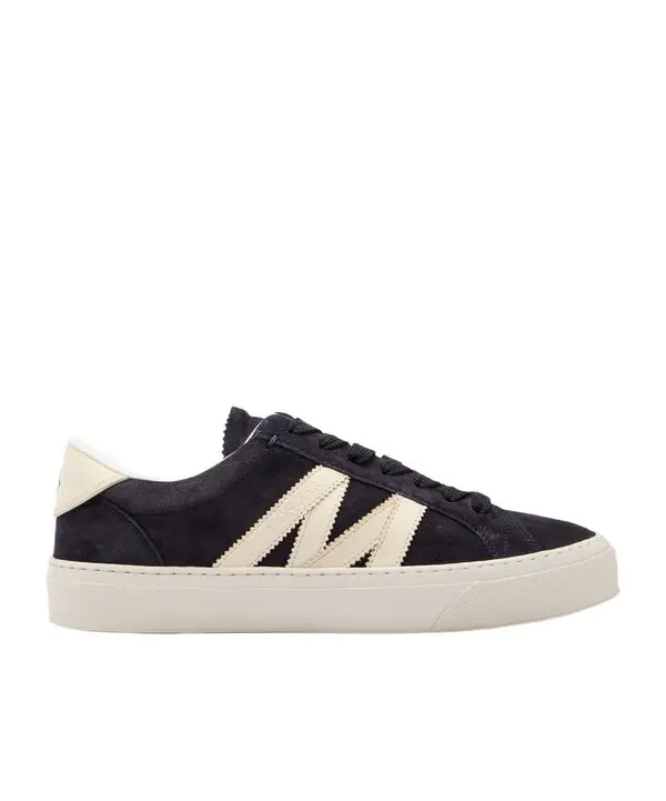 Moncler Monaco Suede Sneakers