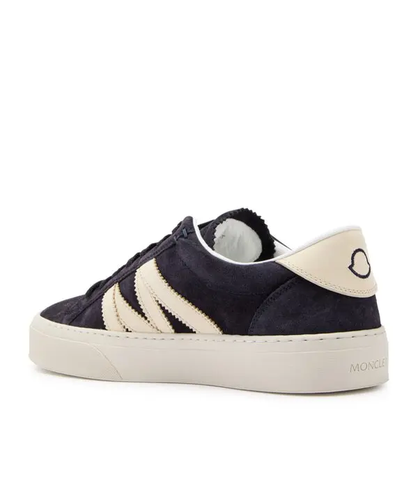Moncler Monaco Suede Sneakers