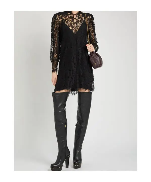Chloé Floral-lace Mini Dress