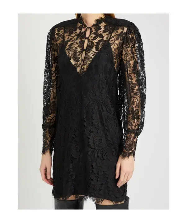 Chloé Floral-lace Mini Dress