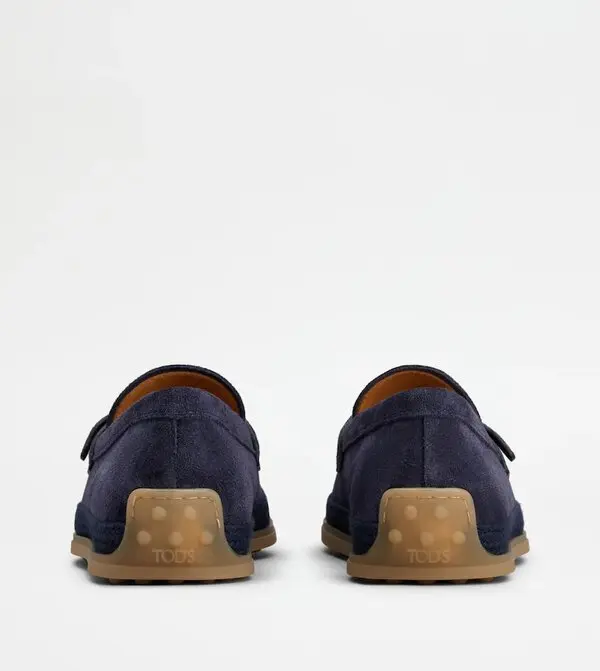 TOD'S Suede Loafers With Buckle Detail