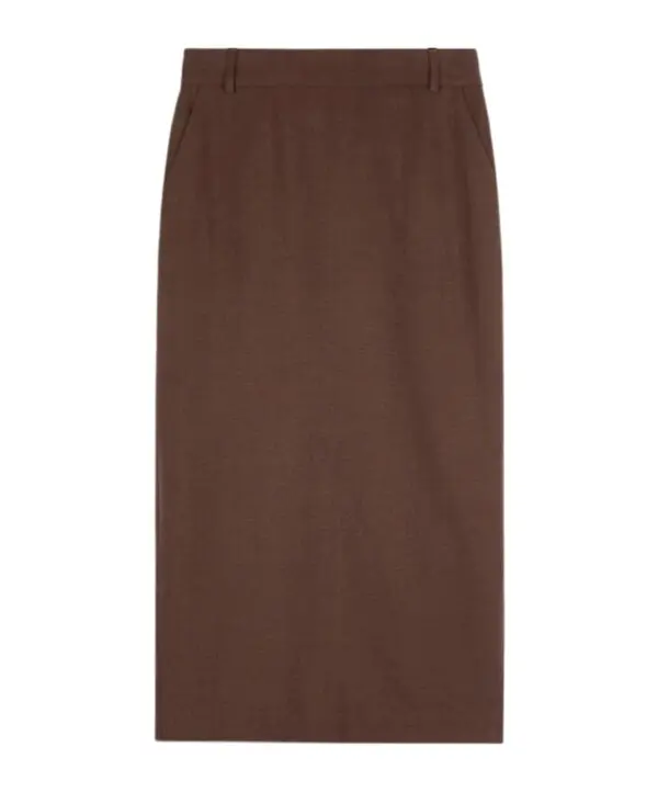 TOD'S Midi Skirt In Linen
