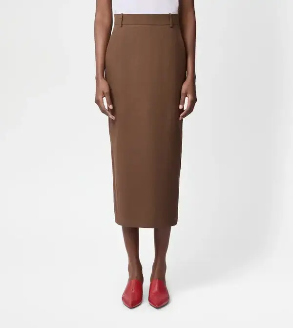 TOD'S Midi Skirt In Linen