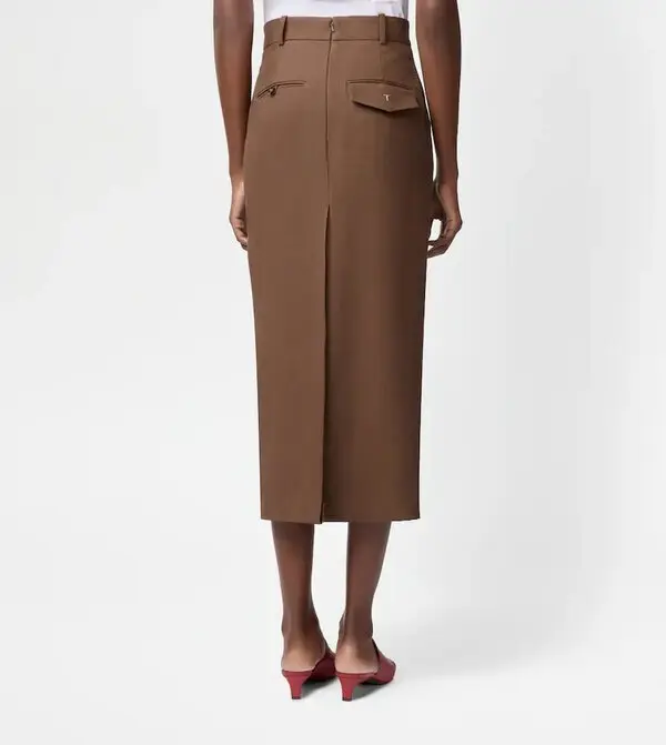 TOD'S Midi Skirt In Linen