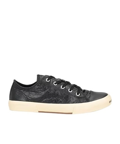 Balenciaga Leather Low-top Sneakers - Black