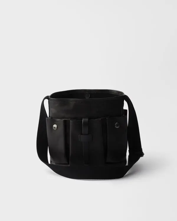 Prada Route Leather Mini-bucket Bag