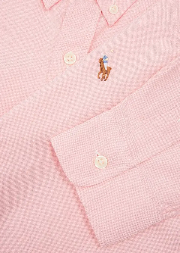 Polo Ralph Lauren Piqué Cotton Oxford Shirt - Nude
