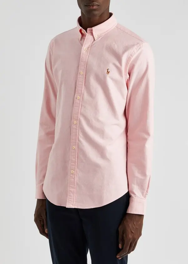 Polo Ralph Lauren Piqué Cotton Oxford Shirt - Nude