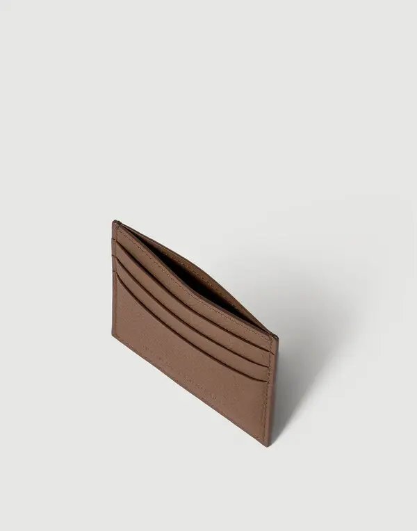 Brunello Cucinelli Grained Calfskin Card Case