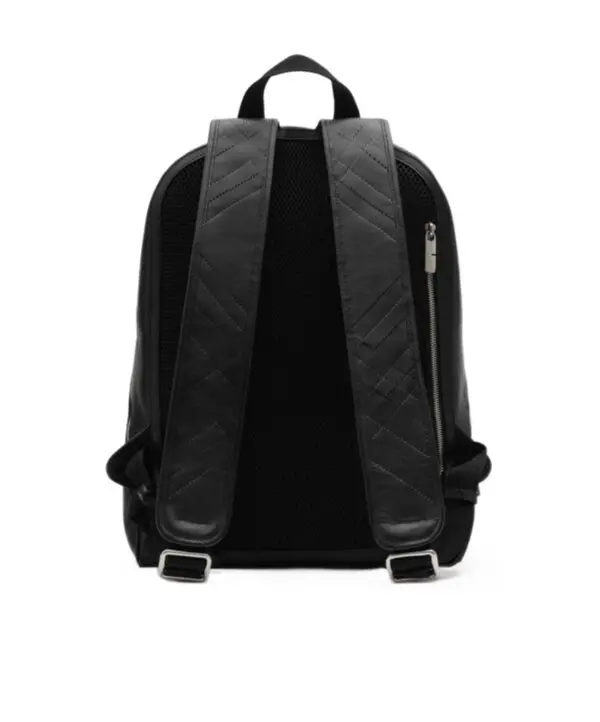 Burberry Embossed Check Canvas Backpack