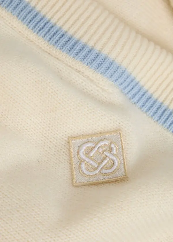 Casablanca Striped Wool And Cashmere-blend Sweatpants