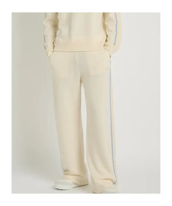 Casablanca Striped Wool And Cashmere-blend Sweatpants