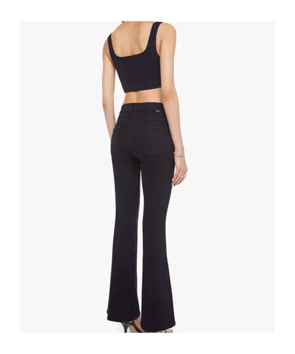 MOTHER Flared Jeans - Deep Black