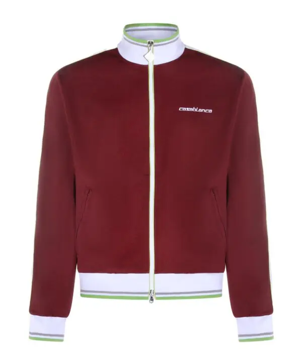 Casablanca Logo Embroidered Zip-up Sweatshirt