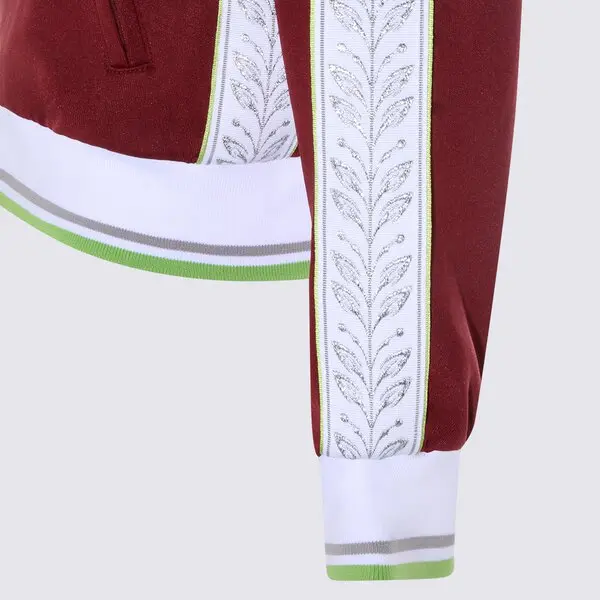 Casablanca Logo Embroidered Zip-up Sweatshirt