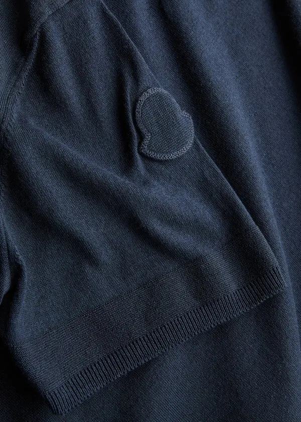 Moncler Knitted Silk-blend T-shirt